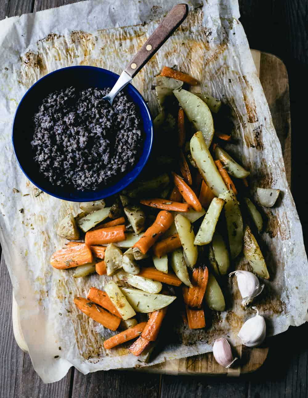 Creamy Lentils with Roasted Veggies - Live Slow Run Far